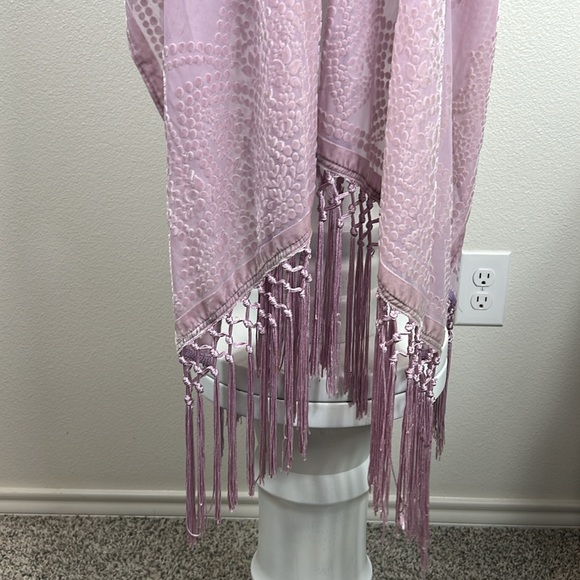 torrid | Sweaters | Torrid Mauve Lavender Burnout Velvet Floral Kimono ...